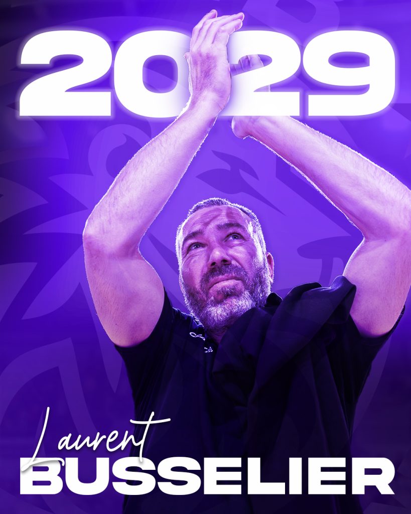 Communiqué officiel : Laurent Busselier prolonge son aventure en violet jusqu’en 2029 ! - SAHB