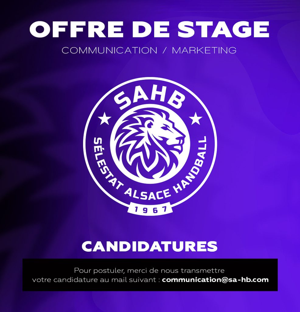 Offre de stage - Communication/Marketing - SAHB